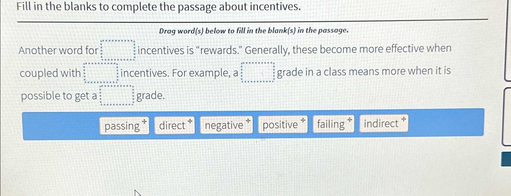 Solved Fill in the blanks to complete the passage about | Chegg.com