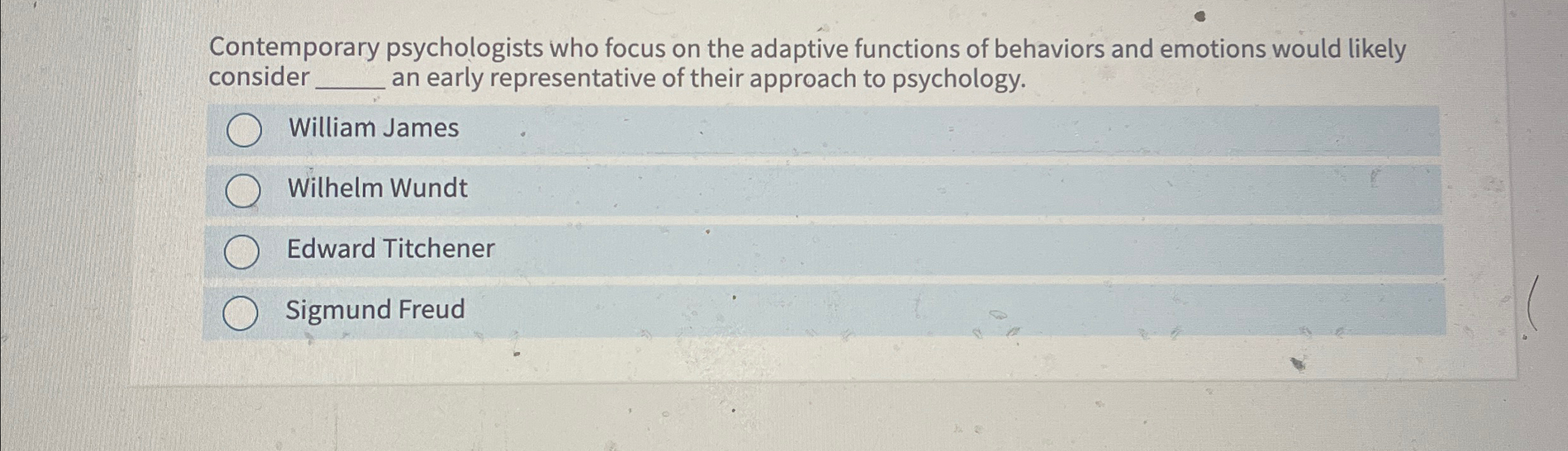 Solved Contemporary psychologists who focus on the adaptive | Chegg.com