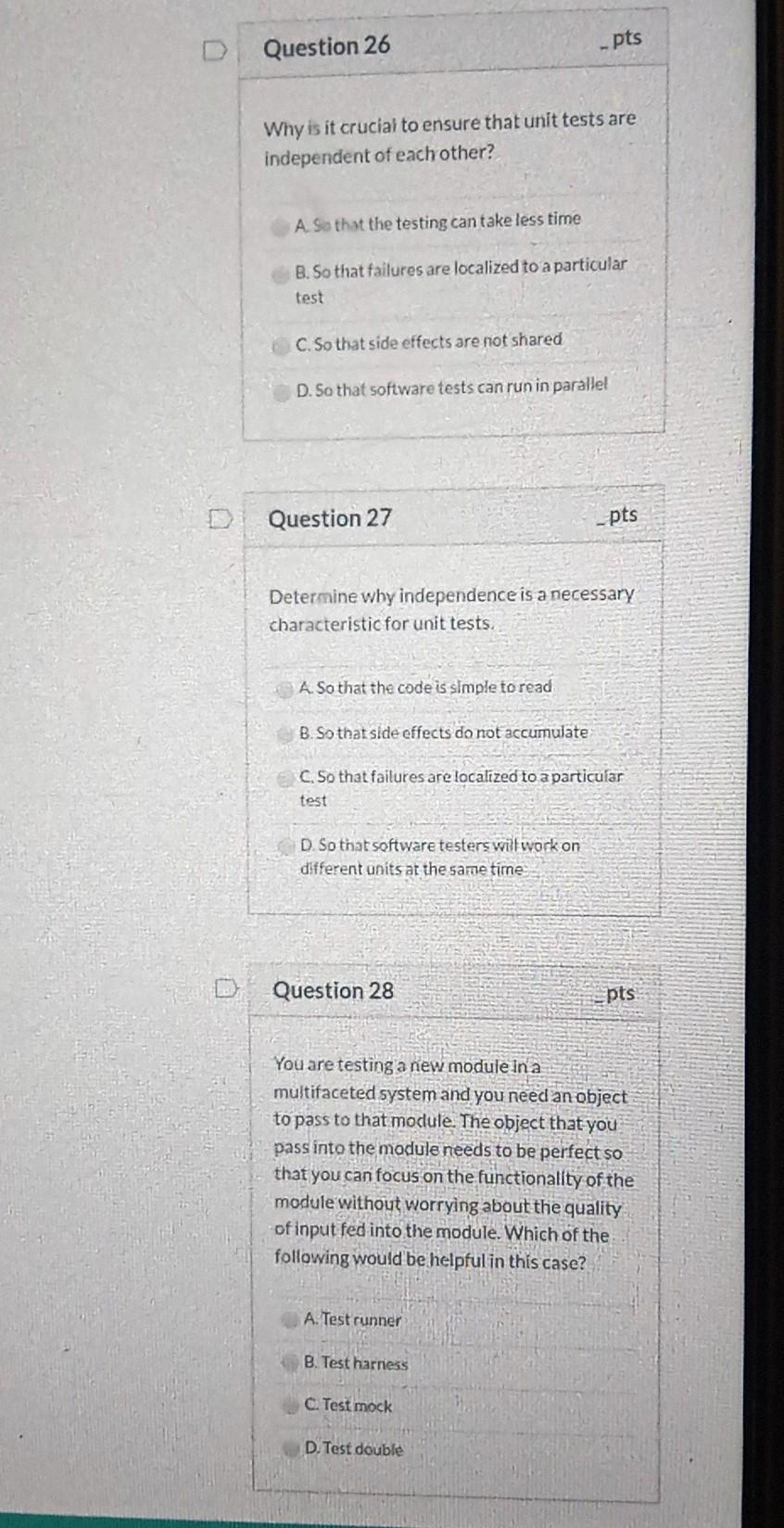 Solved Why is it cruciai to ensure that unit tests are | Chegg.com
