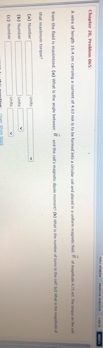 Solved FULL SCREEN PRINTER VERSION BACK NET Chapter 28, | Chegg.com