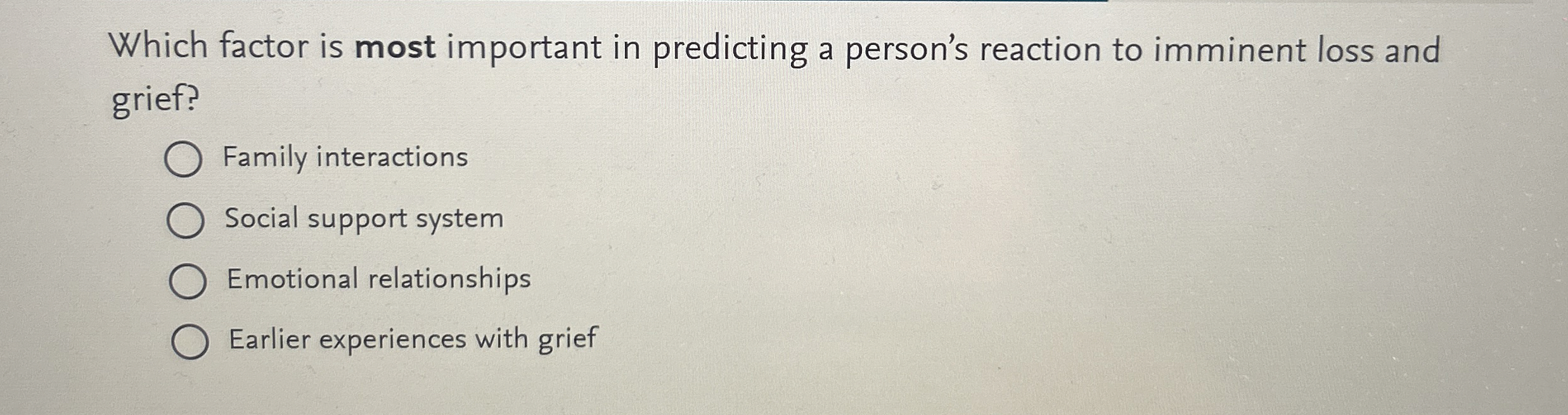 Solved Which factor is most important in predicting a | Chegg.com