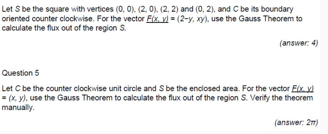 Let S ﻿be the square with vertices (0,0),(2,0),(2,2) | Chegg.com