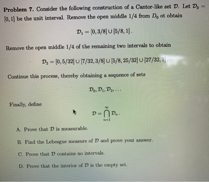 Solved Problem 7. Consider the following construction of a | Chegg.com