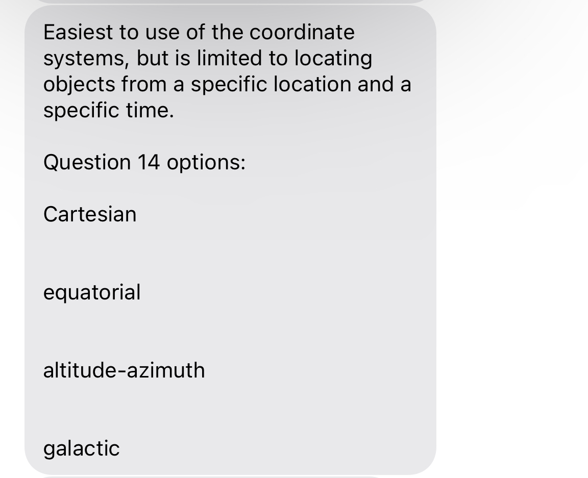 Solved Easiest to use of the coordinate systems, but is | Chegg.com