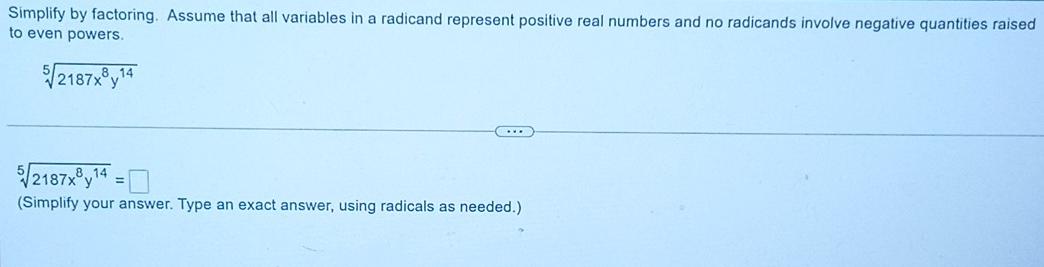 Solved Simplify by factoring. Assume that all variables in a | Chegg.com