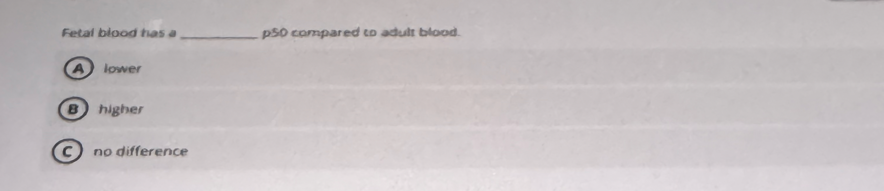 Solved Fecal blood has a ﻿pso compared to actult | Chegg.com