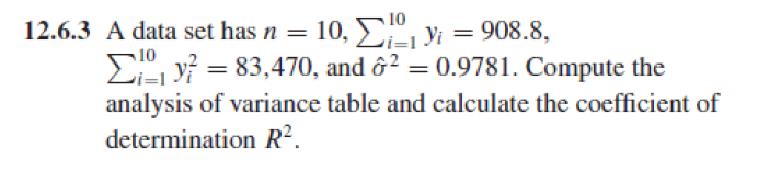 Solved 12.6.3 ﻿A data set has | Chegg.com