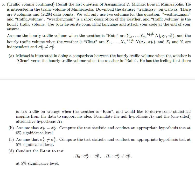 Solved (Traffic volume continued) ﻿Recall the last question | Chegg.com