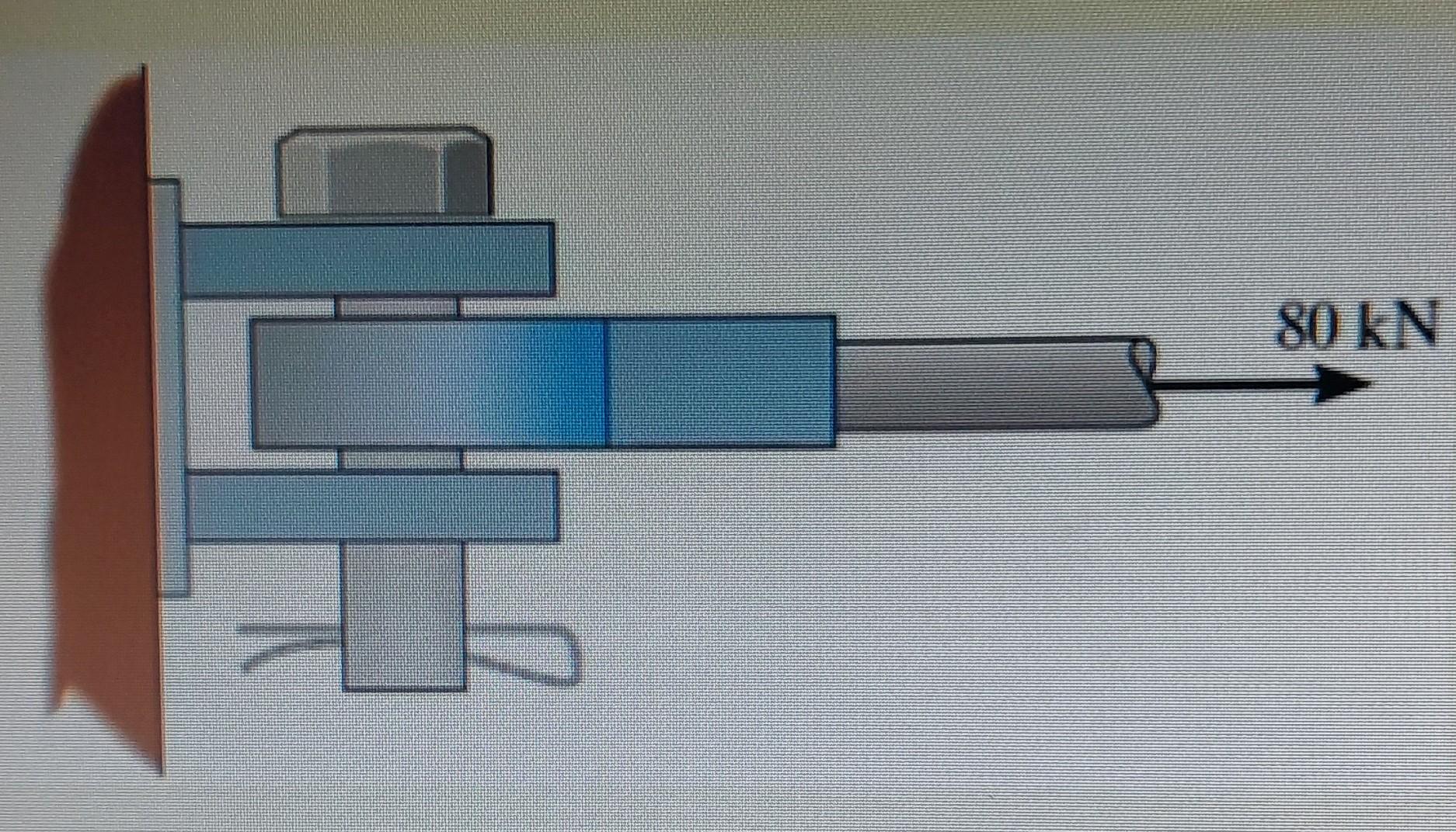 The pin is made of a material having a failure shear | Chegg.com