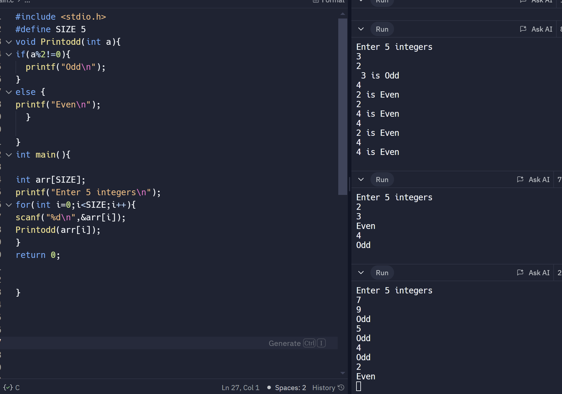 Solved I Wrote This Code And I Dont Know Why My Output Is