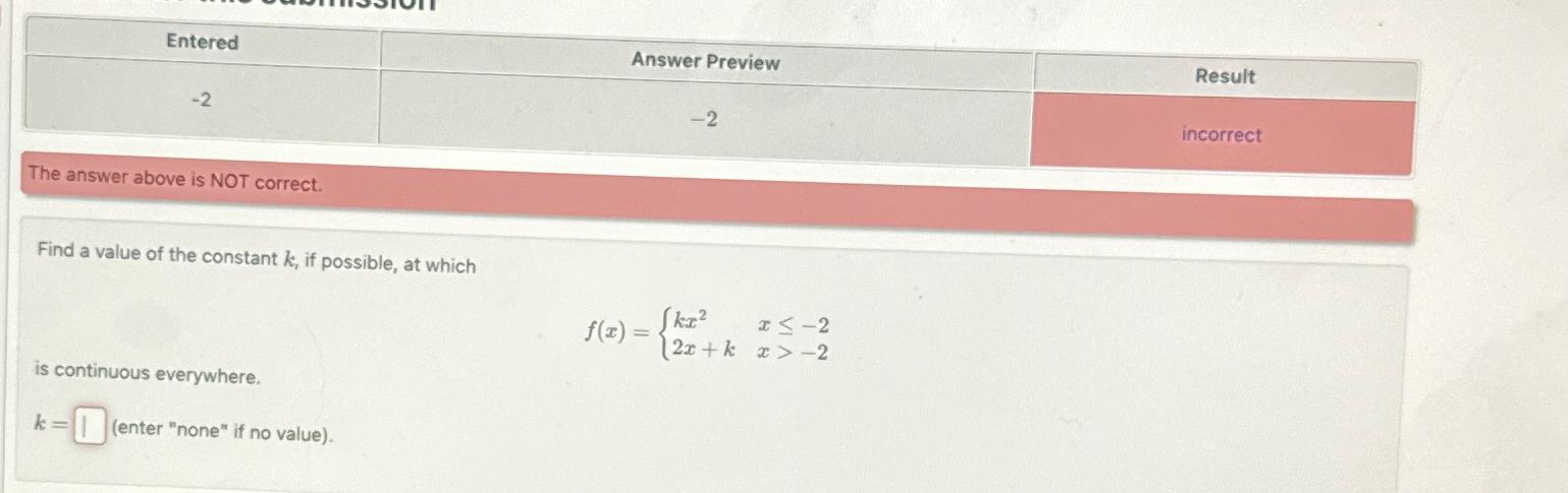 Solved \table[[Entered,Answer | Chegg.com
