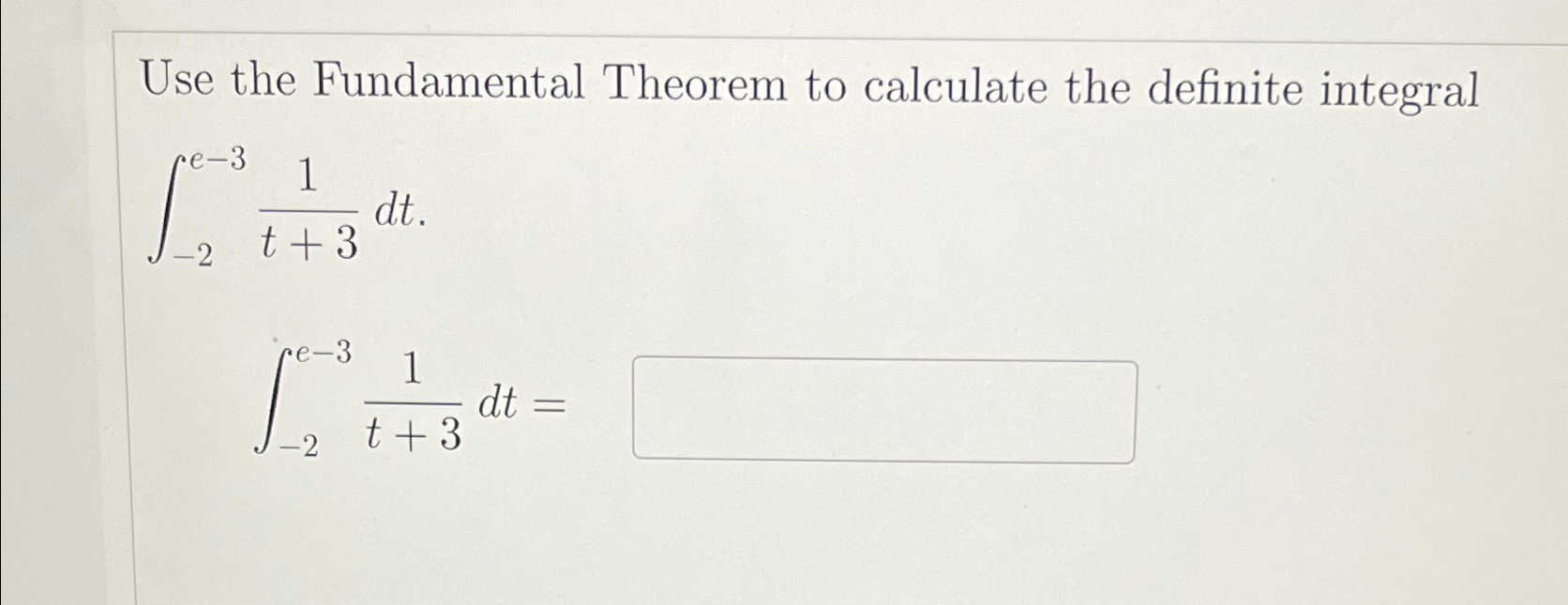 Solved Use the Fundamental Theorem to calculate the definite | Chegg.com