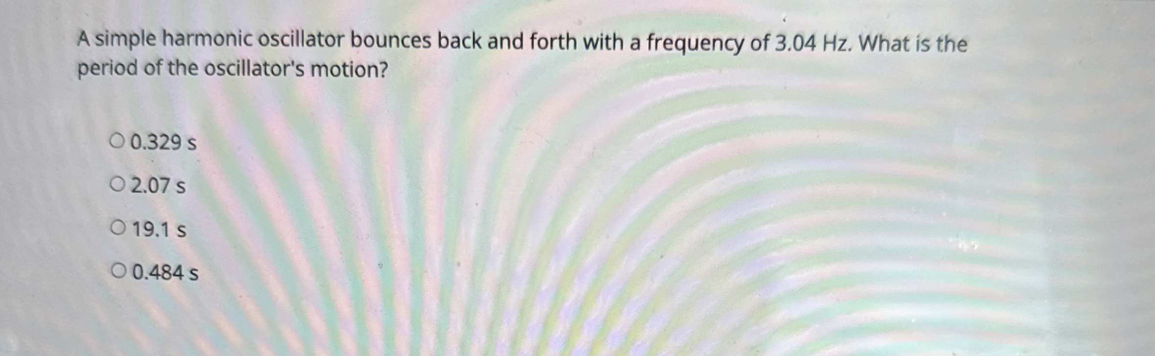 Solved A simple harmonic oscillator bounces back and forth | Chegg.com