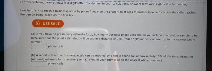 Solved this problem, carry at least four digits after the | Chegg.com