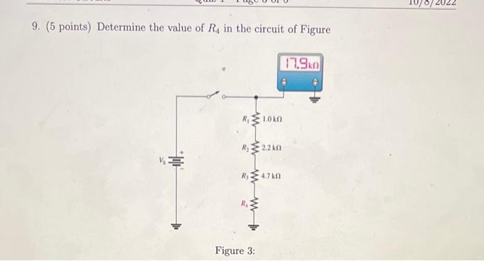 Solved 8. (15 points) Using Kirchhoff's voltage law, find | Chegg.com