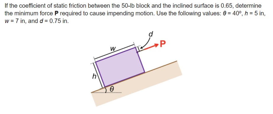 Solved If the coefficient of static friction between the | Chegg.com