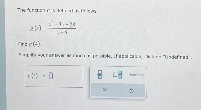 Solved The function g is defined as follows. | Chegg.com