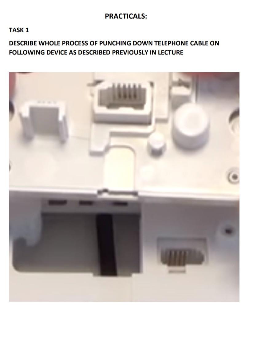 Solved LAB ASSIGNMENT 3 HOW TO MAKE TELEPHONE CABLE Q1. What | Chegg.com