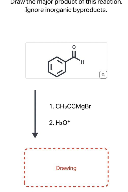 Solved Draw the major product of this reaction.Ignore | Chegg.com