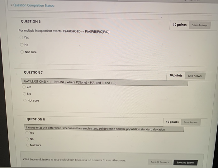 Solved Question Completion Status: QUESTION 6 10 points Save | Chegg.com