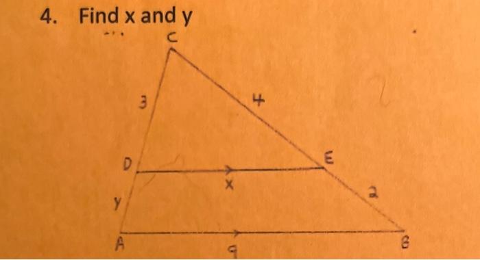 Solved 4. Find x and v | Chegg.com