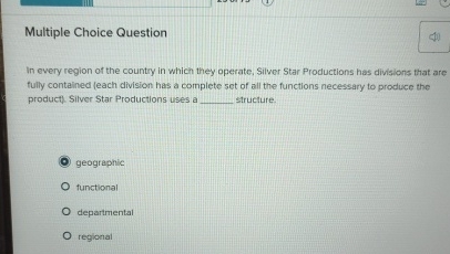 Solved Multiple Choice QuestionIn every region of the | Chegg.com