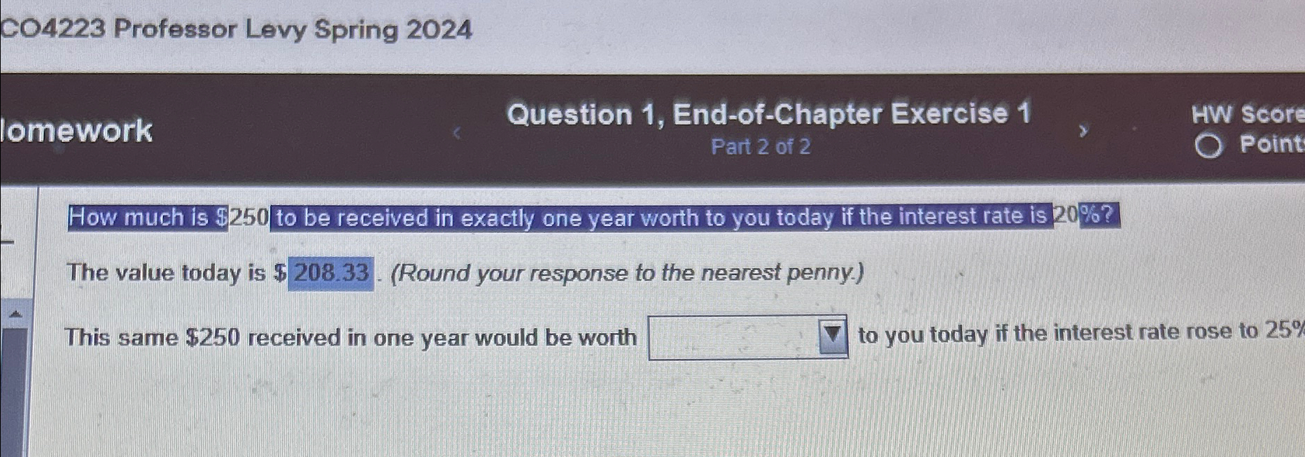 CO4223 Professor Levy Spring 2024\\nQuestion 1, | Chegg.com