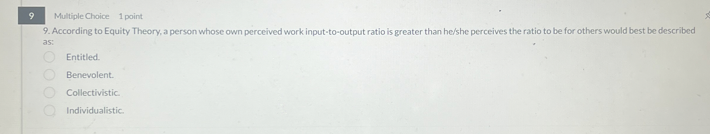 High Quality SOLUTION 9Multiple Choice1 ﻿point9. ﻿According to Equity | Chegg.com