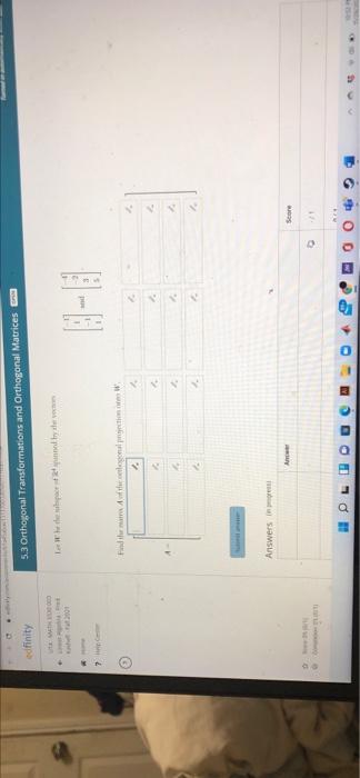 Solved 5.3 Orthogonal Transformations and Orthogonal | Chegg.com