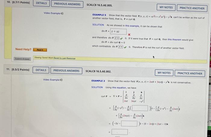 Solved 10. (0.7/1 Points DETAILS PREVIOUS ANSWERS SCALC8 | Chegg.com