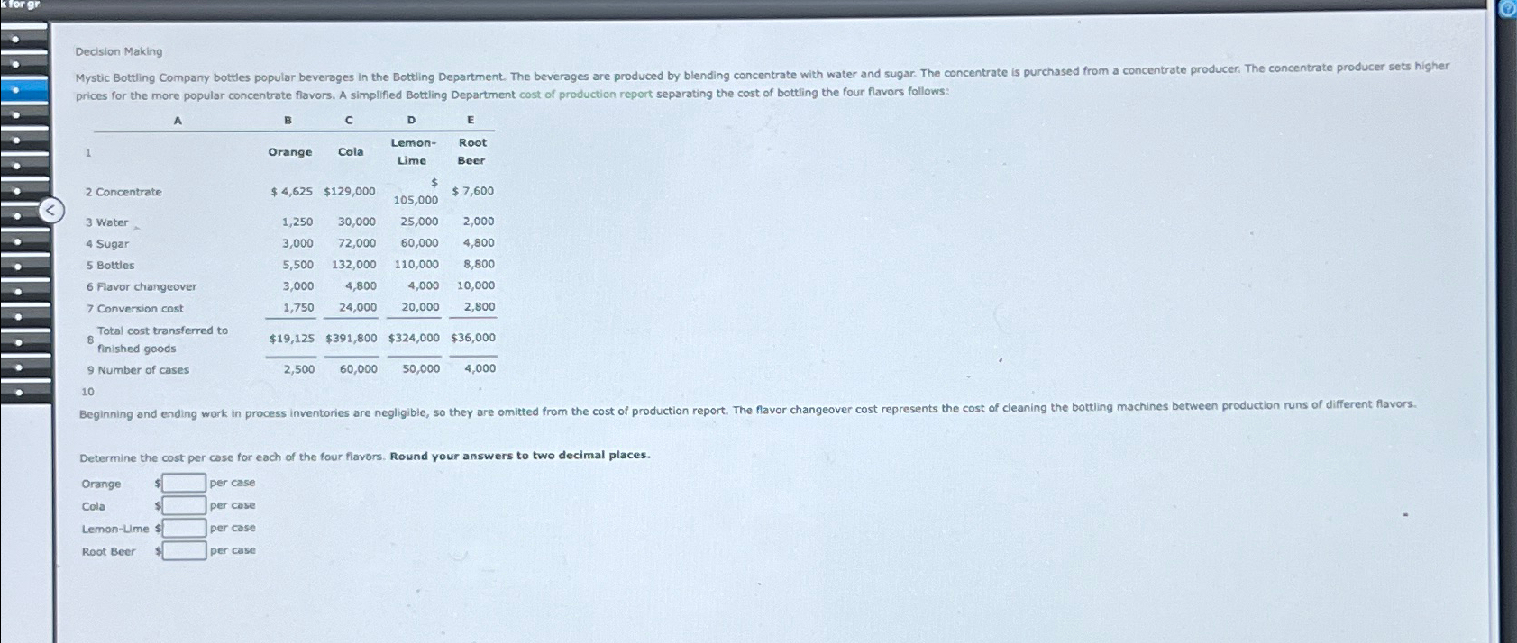 Solved Decision Making prices for the more popular | Chegg.com
