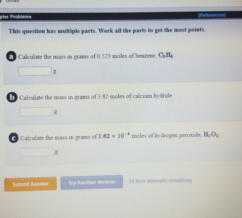 Solved pter Problems [References) This question has multiple | Chegg.com