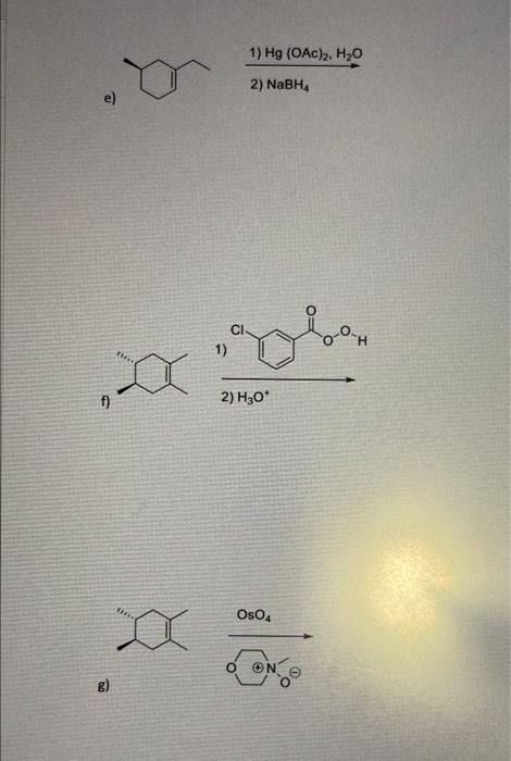 Solved Draw the product (s) of each reaction below and show | Chegg.com