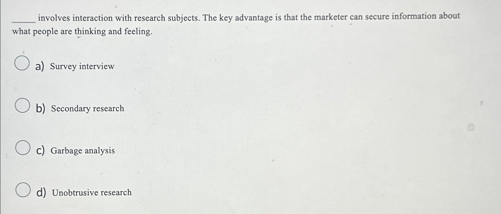 Solved involves interaction with research subjects. The key | Chegg.com