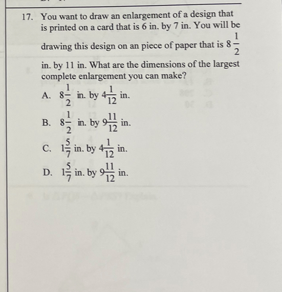Solved You want to draw an enlargement of a design that is | Chegg.com