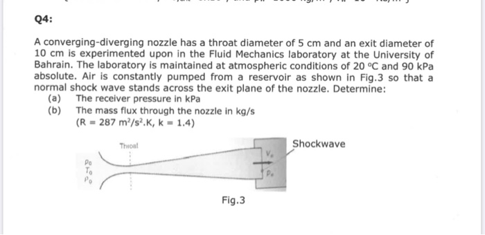 Solved 24: A converging-diverging nozzle has a throat | Chegg.com