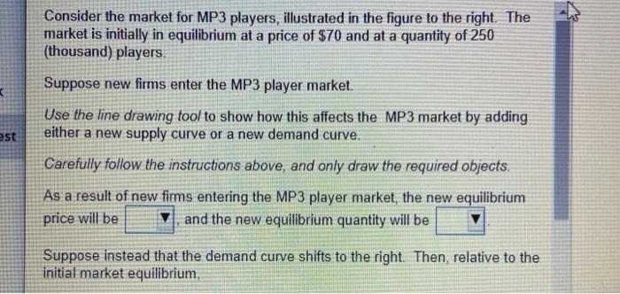 Solved Consider the market for MP3 players, illustrated in | Chegg.com