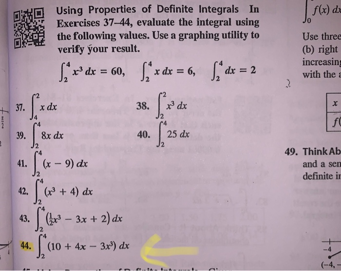Solved 10. UUS 41 W, - 1, Finding an Indefinite Integral In | Chegg.com