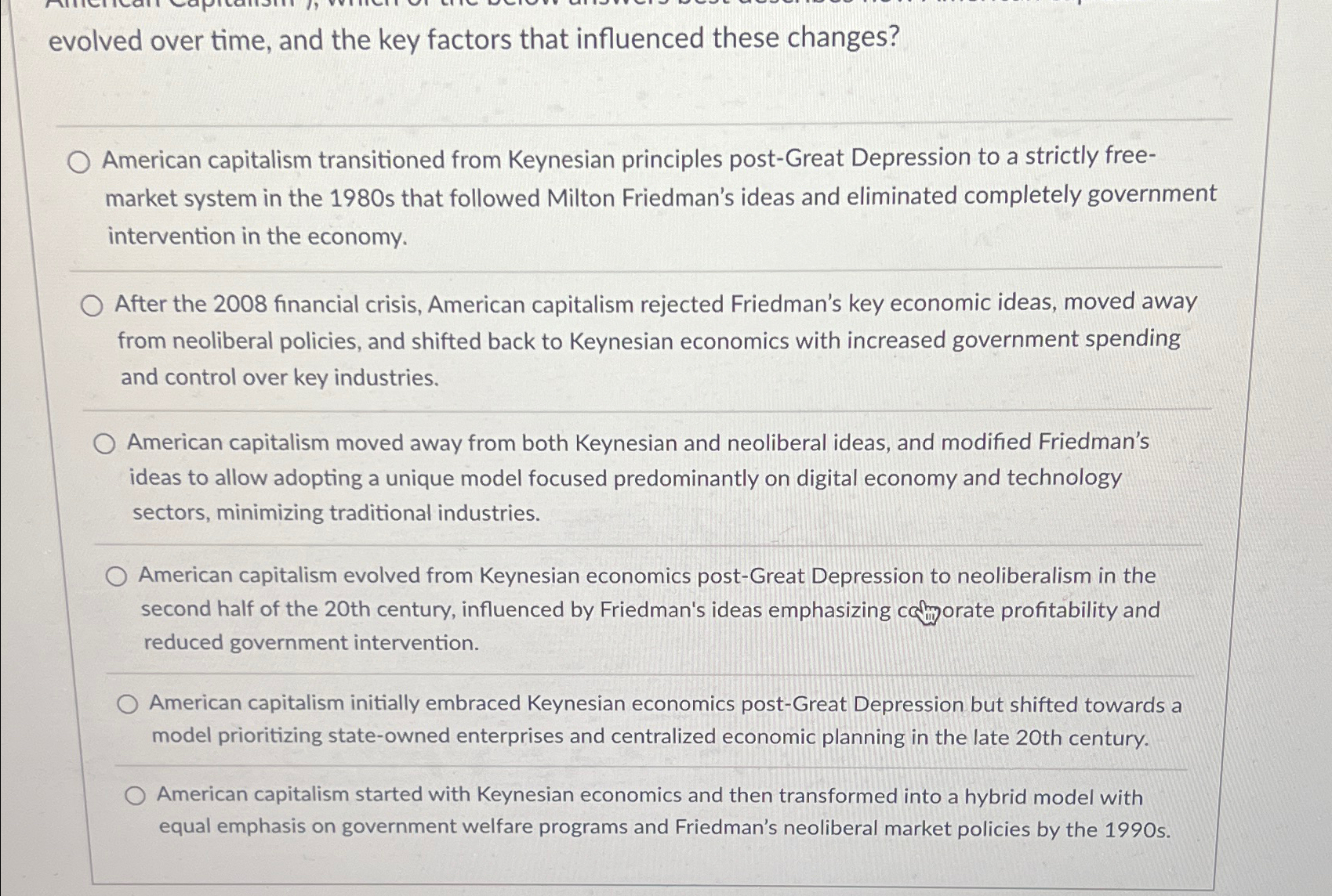Solved evolved over time, and the key factors that | Chegg.com