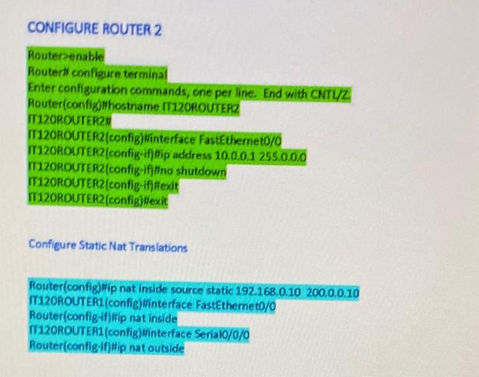 Solved How to configure all those? Fisrt Image is the | Chegg.com