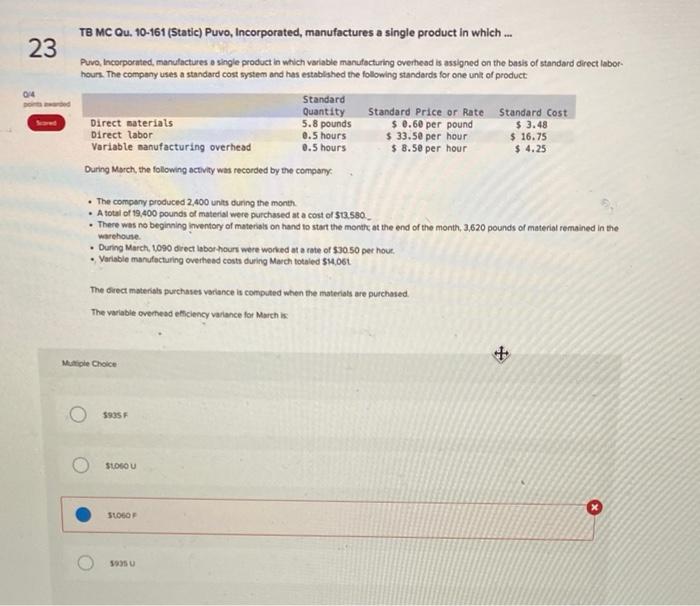 Solved TB MC Qu. 10-161 (Static) Puvo, Incorporated, | Chegg.com Solved TB MC Qu. 10-161 (Static) Puvo, Incorporated, | Chegg.com