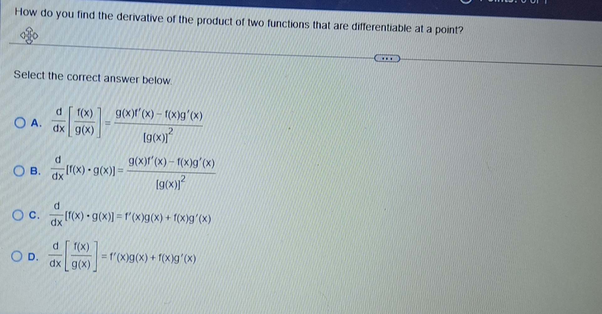 Solved How do you find the derivative of the product of two | Chegg.com