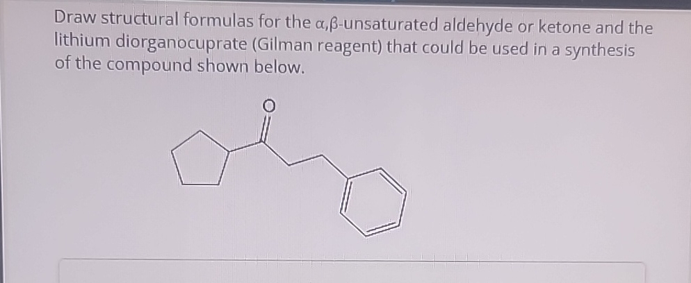 Solved Draw structural formulas for the α,β-unsaturated | Chegg.com