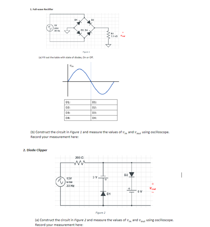 Solved Full-wave Rectifier | Chegg.com