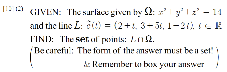 Solved [10] (2) ﻿GIVEN: The surface given by | Chegg.com