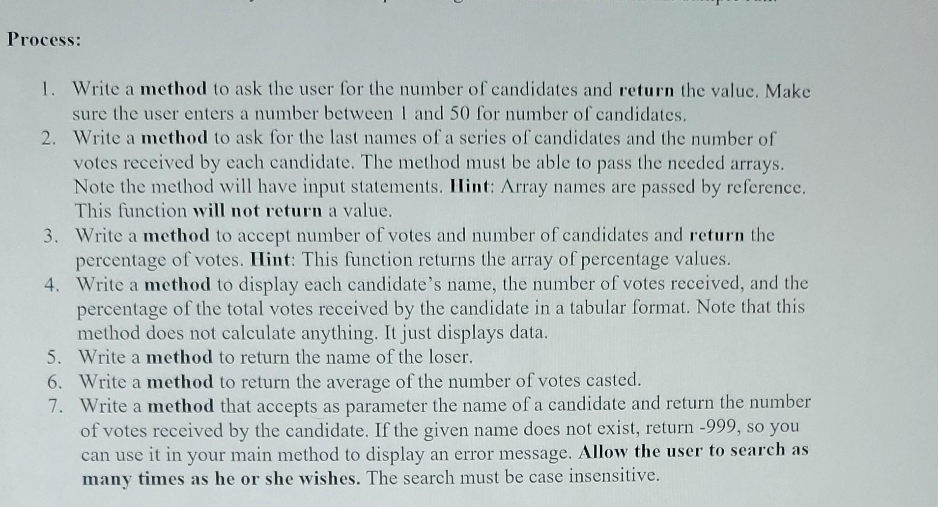 Solved Do not use break or continue in your loops. Do not | Chegg.com