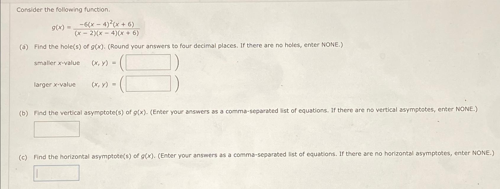 Solved Consider the following | Chegg.com