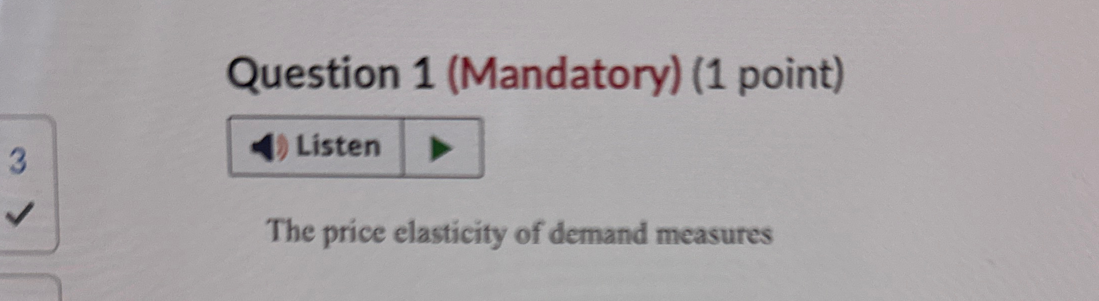 Solved How to solve Question 1 (Mandatory) (1 ﻿point)The | Chegg.com