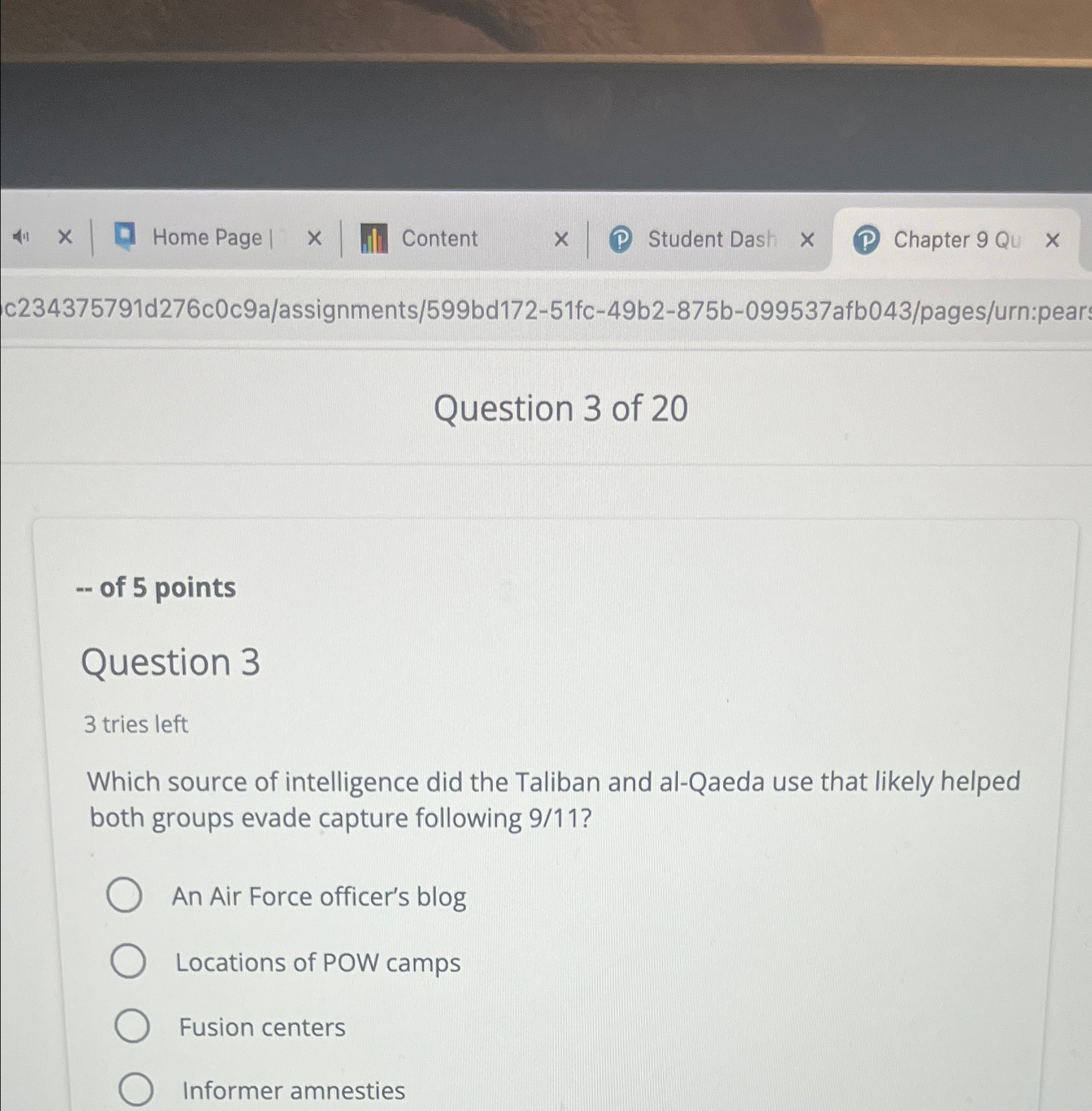 Solved Question 3 ﻿of 20-- ﻿of 5 ﻿pointsQuestion 33 ﻿tries | Chegg.com
