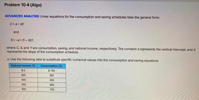 Solved Problem 10-4 (Algo) ADVANCED ANALYSIS Linear | Chegg.com